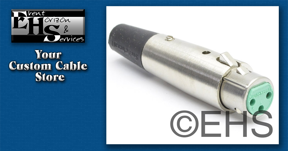 Switchcraft A3F Female XLR 3 Pin Nickel/Silver- Event Horizon