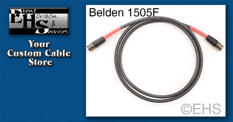 Belden 1505F HD Digital 75ohm Coax Cable Super Flexible BNC- Event
