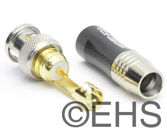 EHS BNC-Solder-75-B 75ohm Solder BNC Male Black- Event Horizon