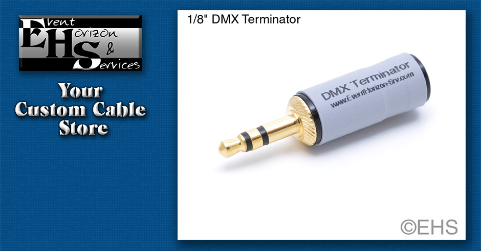 EHS 1/8" (3.5mm) DMX Terminator- Event Horizon & Services