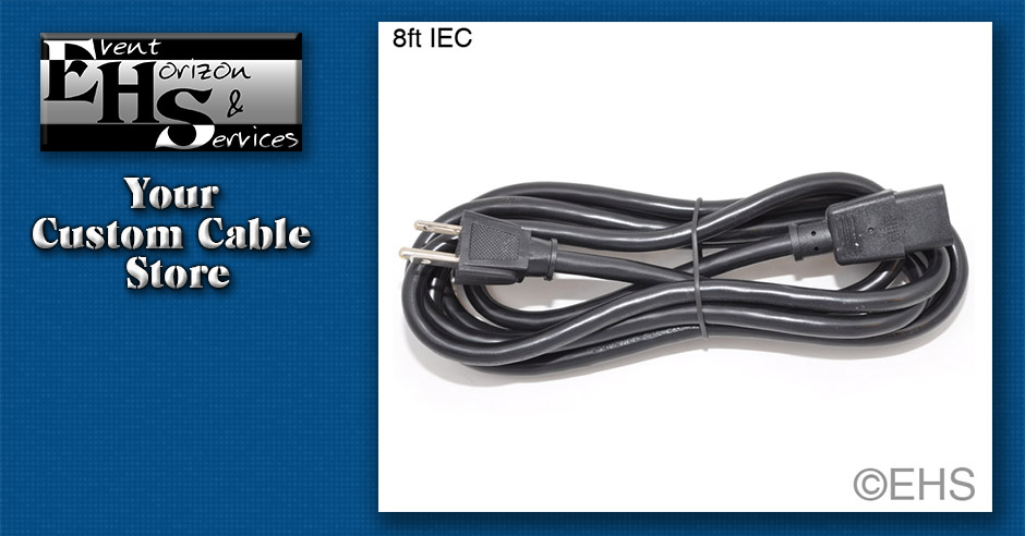 IEC 8Ft Power cord- Event Horizon & Services