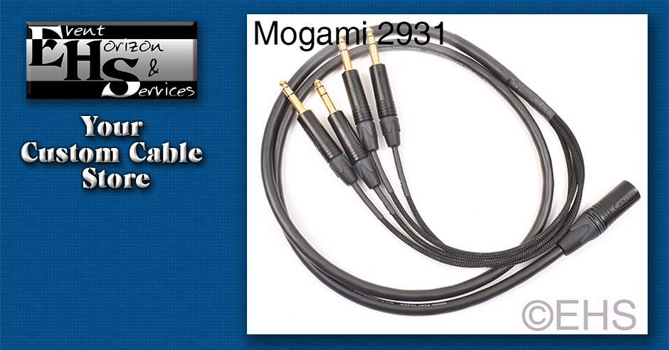 Mogami 2931 4 channel 10 pin XLRM to selection snake- Event Horizon