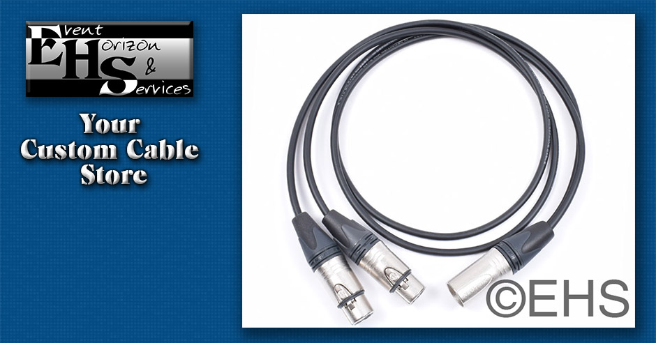 Specialty Y, 5 pin XLR-M to selection, Mogami 2893- Event Horizon