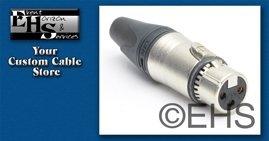 Neutrik NC3FXX-EMC Female XLR 3 Pin EMC series Nickel/Gold- Event