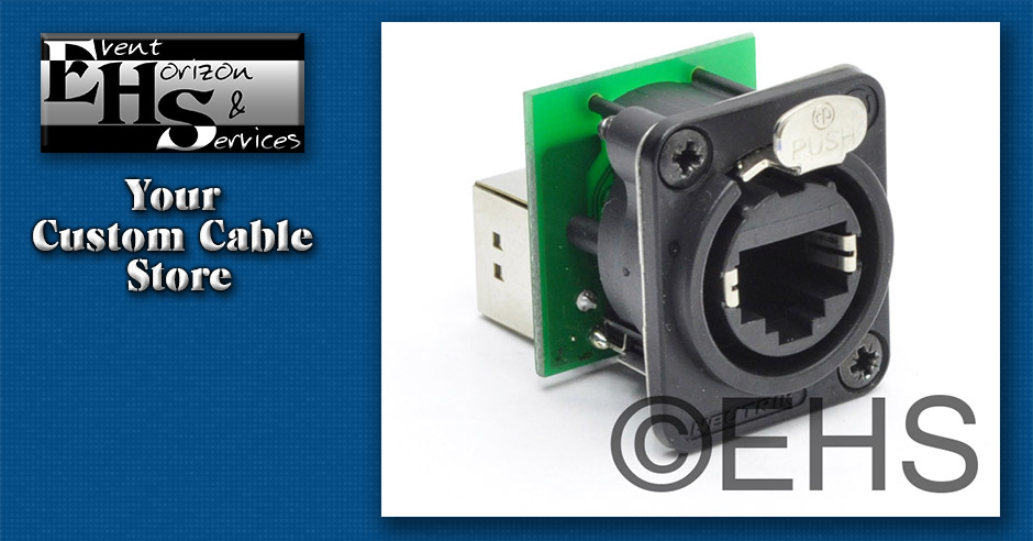 Neutrik NE8FDP-B EtherCON Panel RJ45 feedthrough receptacle Black-