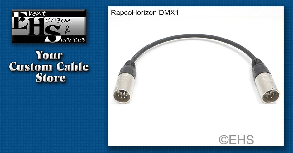 RapcoHorizon DMX1- 5 Pin Male XLR DMX Turnaround- Event Horizon