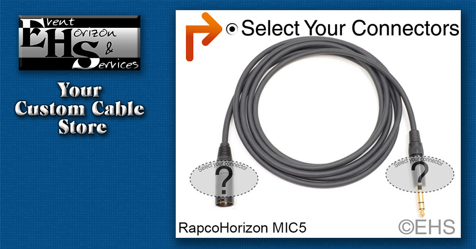 RapcoHorizon MIC5 High Grade Balanced Specialty Cable- Event Horizon