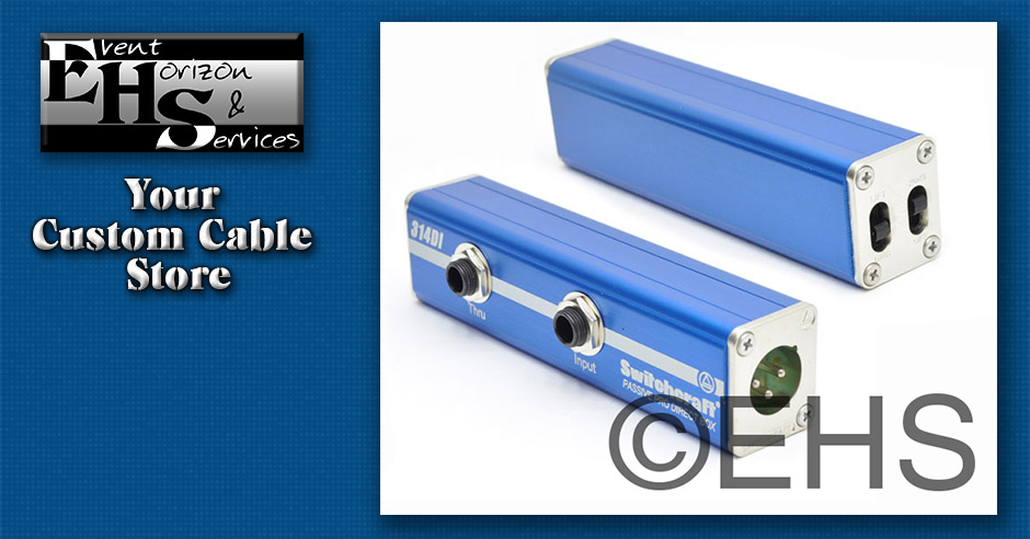 Switchcraft 314DI 1/4" to XLRM, Pad, Ground Lift- Event Horizon