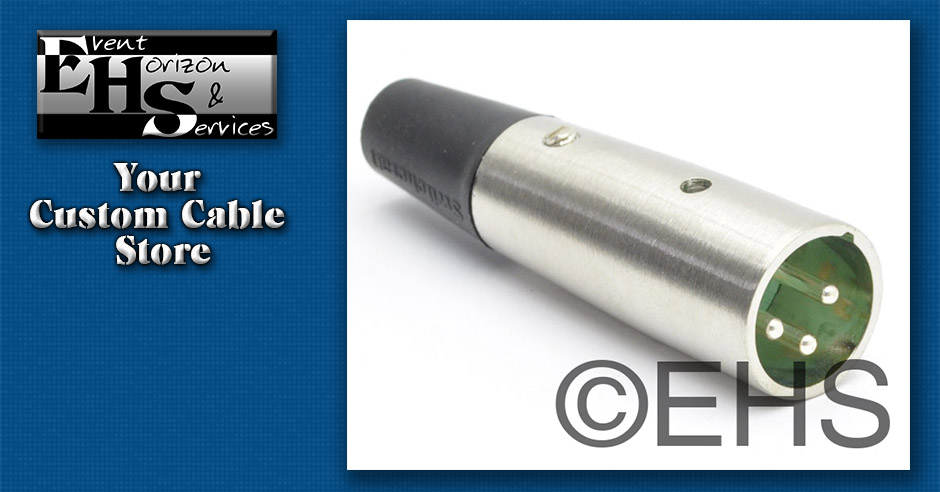 Switchcraft A3M Male XLR 3 Pin Nickel/Silver- Event Horizon & Services