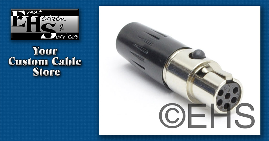 Switchcraft TA6FLX 6 Pin TA Female Large Nickel/Silver- Event Horizon