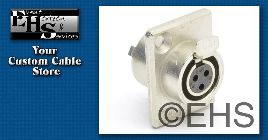 Switchcraft TY3F Panel Mount TA 3 pin Female- Event Horizon & Services