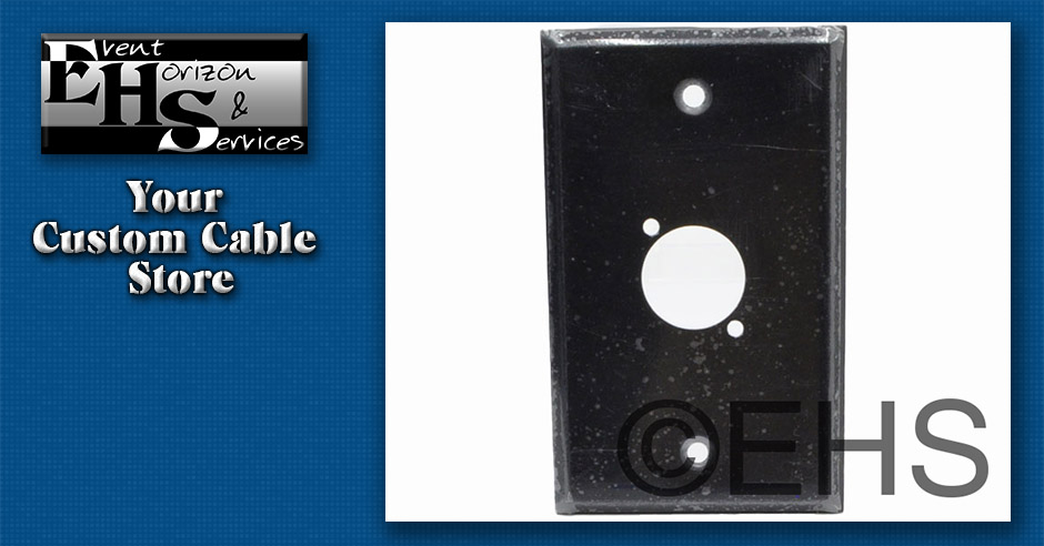 Switchcraft WP1B1 1 Gang 1 Hole, Black Finish- Event Horizon